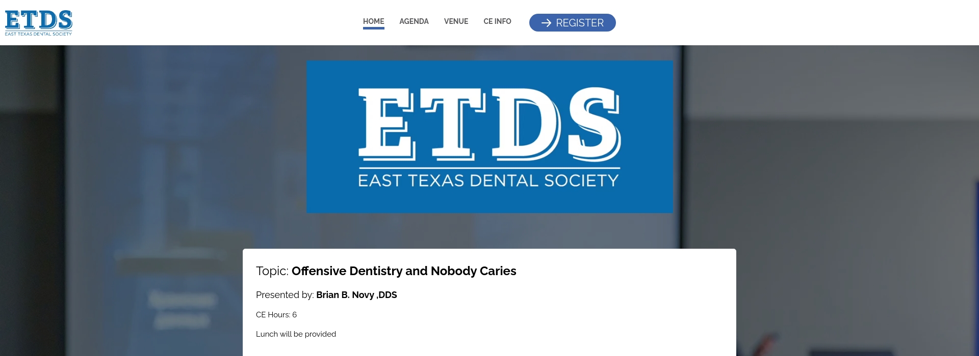 ETDS April 4th Continuing Education